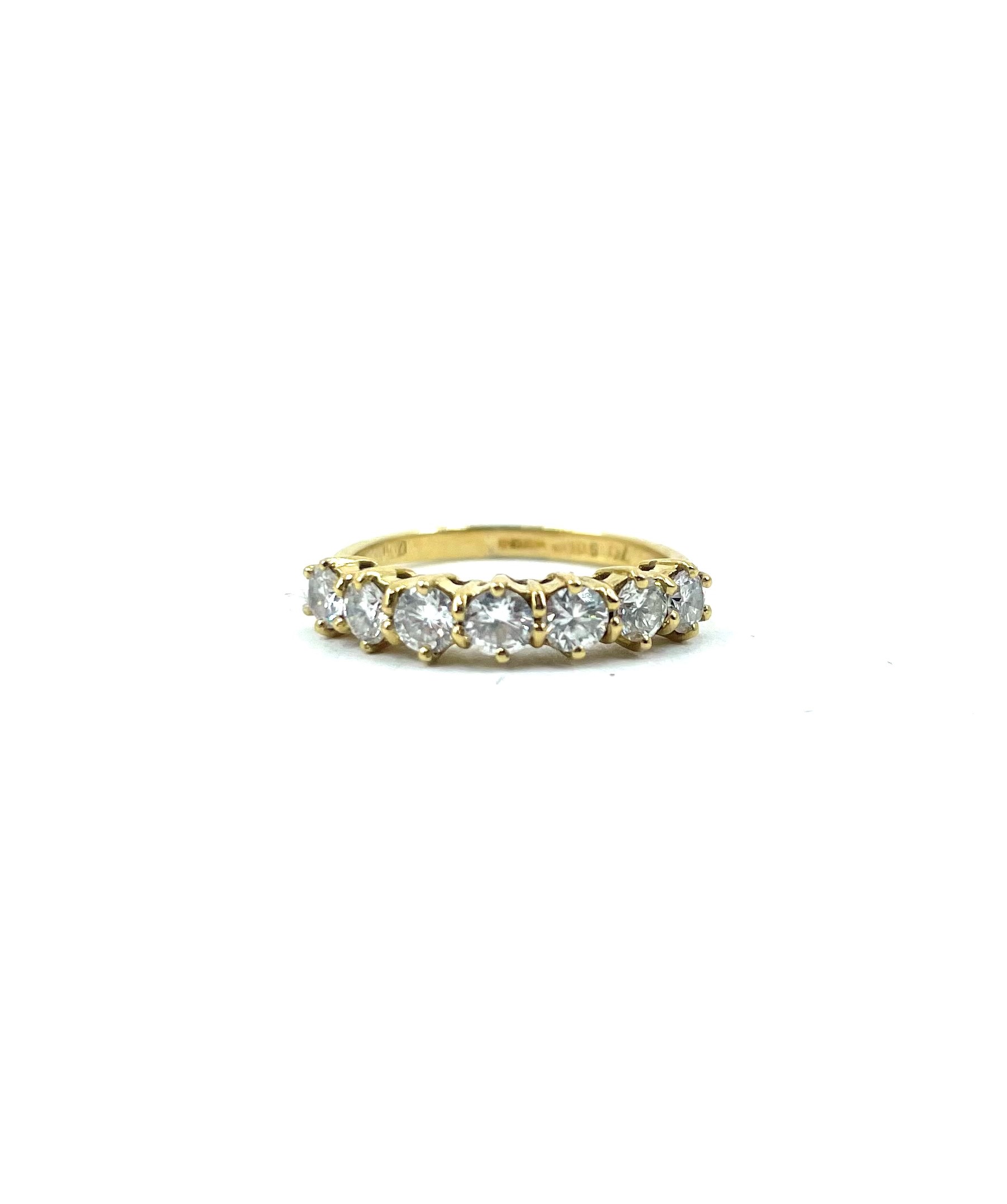 Pre-Owned 18ct 7 Stone Diamond Eternity Ring – Claytons Jewellers