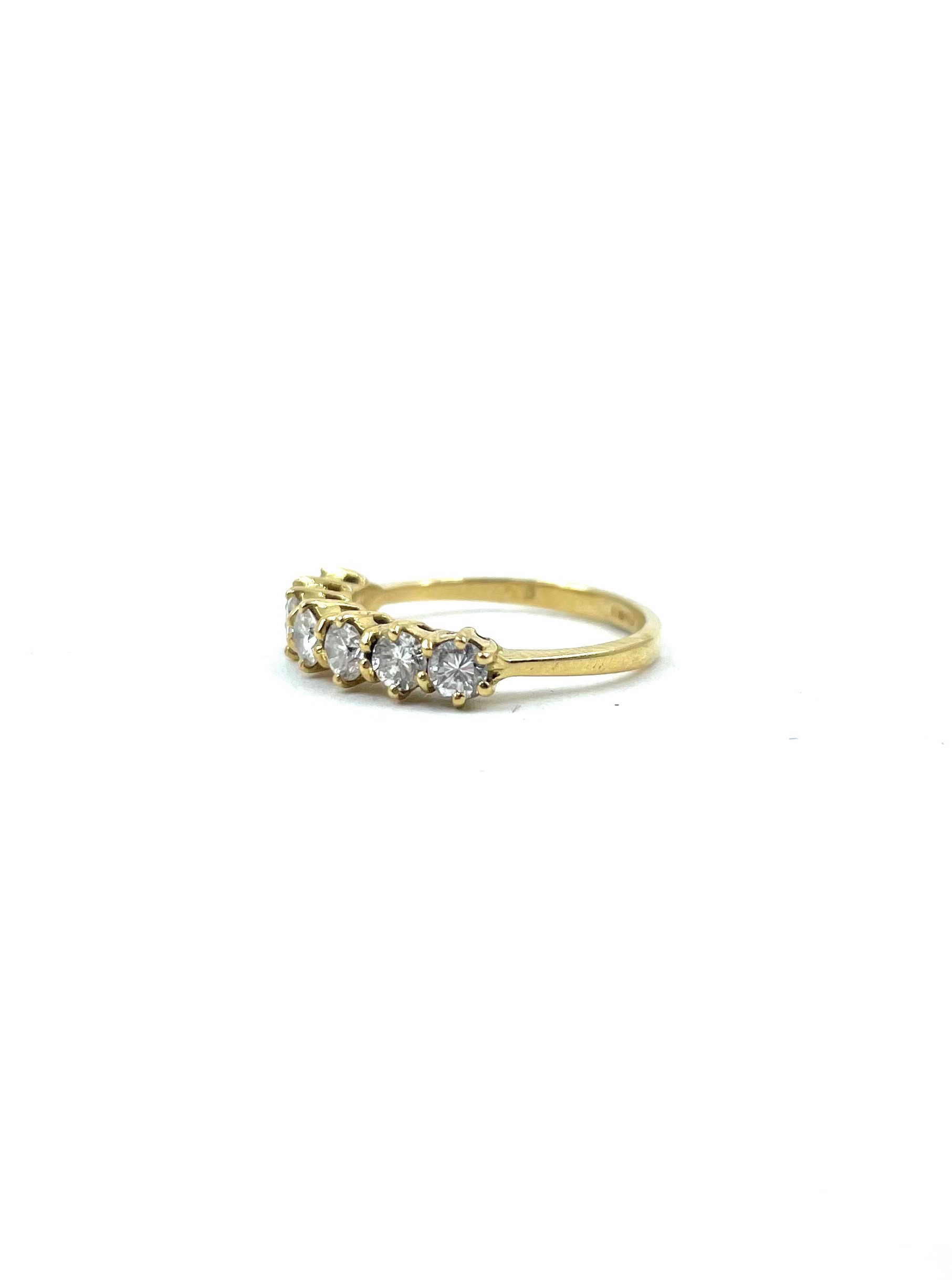 Pre-Owned 18ct 7 Stone Diamond Eternity Ring – Claytons Jewellers